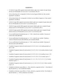 PROVE D'ESAME STATISTICA PEGASO - Docsity