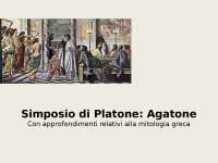 Simposio di Platone - Agatone - Docsity