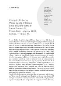 Umberto russo. Roma Capta - Docsity