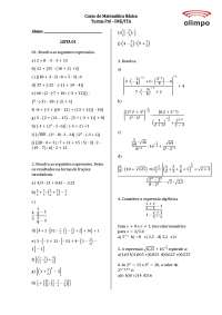 Lista de exercicios de matematica basica - Docsity