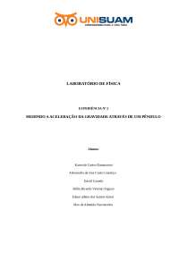 Pendulo simples para laboratorio - Docsity