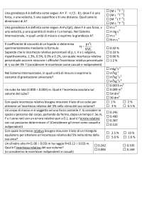 Esempi test incertezza (fisica1) - Docsity