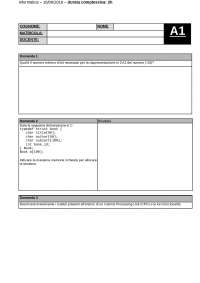 Tema d esame informatica - Docsity