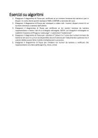 Algoritmi esercizi informatica - Docsity
