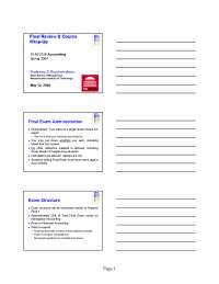 Accounting final exam cheat sheet - Docsity