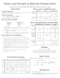 Cheat Sheet for Statics (Engineering) Free Online as PDF | Docsity