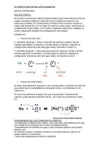 CLASIFICACION DE ENLACES QUIMICOS - Docsity
