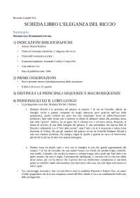 Scheda libro l'eleganza del riccio | Sintesi del corso di Italiano ...