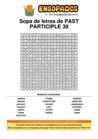 Sopa de pasado simple en ingles - Docsity