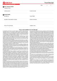 Trust Receipt with Promissory Note - Principles Of Finance | FIN 330 ...