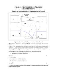 Roteiro de Cálculo Coagulação em Calha Parshall - Docsity