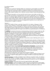 La resilienza familiare, Froma Walsh - Docsity