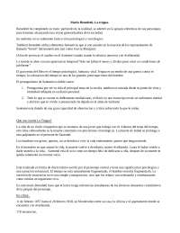 Mario Benedetti, La Tregua - Docsity