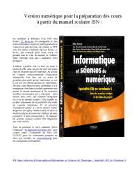 Informatique et sciences du numérique: avec des exercices corrigés - Docsity