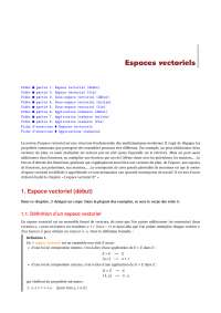 Espaces vectoriels, sous-espace vectoriel, application linéaire ...