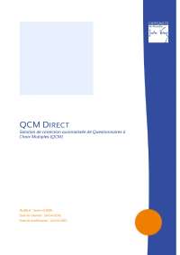 Qcm direct: Solution de correction automatisée de Questionnaires à ...