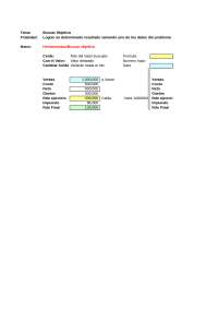 Buscar objetivo excel funcion - Docsity