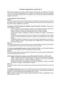 Actividades complementarias - Docsity