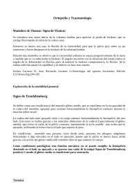 Signos Thomas y Trendelenburg - Docsity