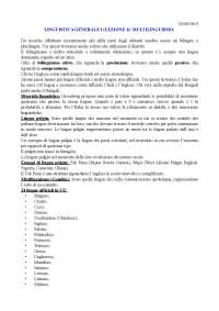 Multilinguismo e linguaggio | Appunti di Linguistica Generale | Docsity