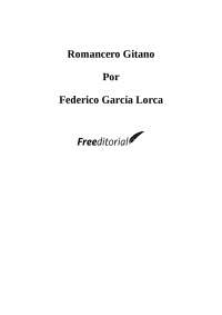 Romancero Gitano, García Lorca - Docsity