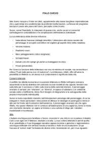 Riassunto vita e opere di italo svevo - Docsity