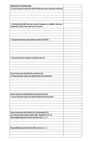 Schema rendiconto finanziario - Docsity