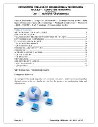 Computer Networks Material - Docsity