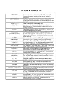 Figure Retoriche, tabella - Docsity