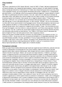 Riassunto Italo Svevo - Vita e opere - Docsity