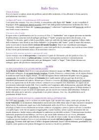 ITALO SVEVO (analisi opere e vita) - Docsity