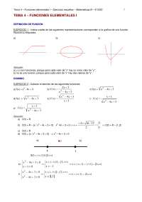 Funciones elementales - Docsity
