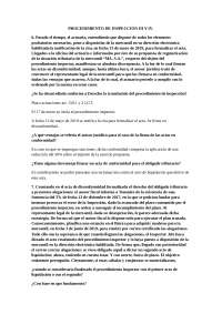 PROCEDIMIENTO DE INSPECCIÓN III Y IV. - Docsity