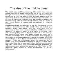 The rise of the middle class - Docsity