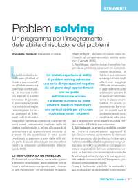 Didattica attiva problem solving - Docsity