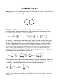 Il metodo di Huckel. - Docsity