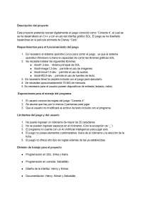 Proyecto de Fundamentos de computacion - Docsity