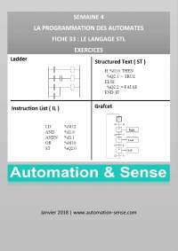 La programmation des automates: le language STL exercices - Docsity