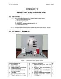 TEMPERATURE MEASUREMENT METHOD | Study Guides, Projects, Research ...