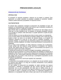 PRESUNCIONES DERECHOS REALES - Docsity
