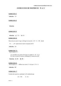 Ejercicios matrices Pau - Docsity