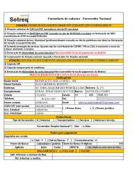 Modelo de formulario de cadastro - Docsity