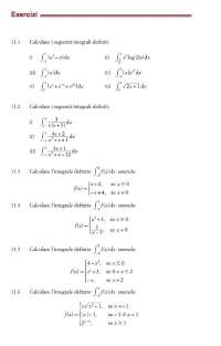 Esercizi integrale definito e impropri - Docsity