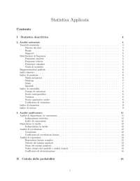 Statistica applicata: Formulario con spiegazione teorica | Formulari di Statistica Applicata ...
