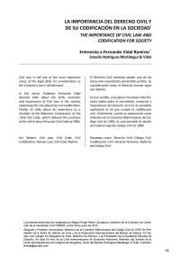 Importancia del dercho civil - Docsity