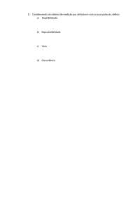 Lista de exercicos MSA atributos - Docsity