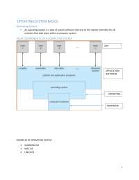 Operating system and the booting process - Docsity