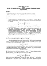 Digital signal processing - Docsity