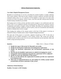 Case Study- Hospital Management System - Docsity
