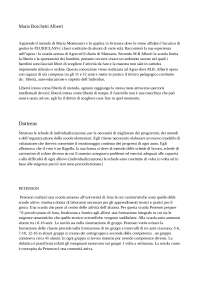 Sintesi maria boschetti alberti, dottrens e petersen pedagogia - Docsity